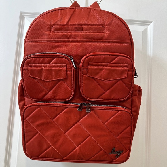 lug | Bags | Nwot Lug Puddle Jumper Backpack In Spice Orange | Poshmark